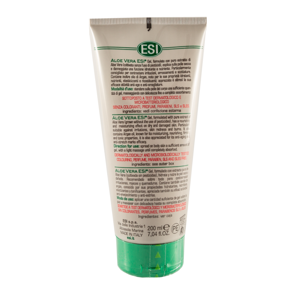 ESI Aloe Vera Gel with Argan Oil – 200ml - ESI South Africa